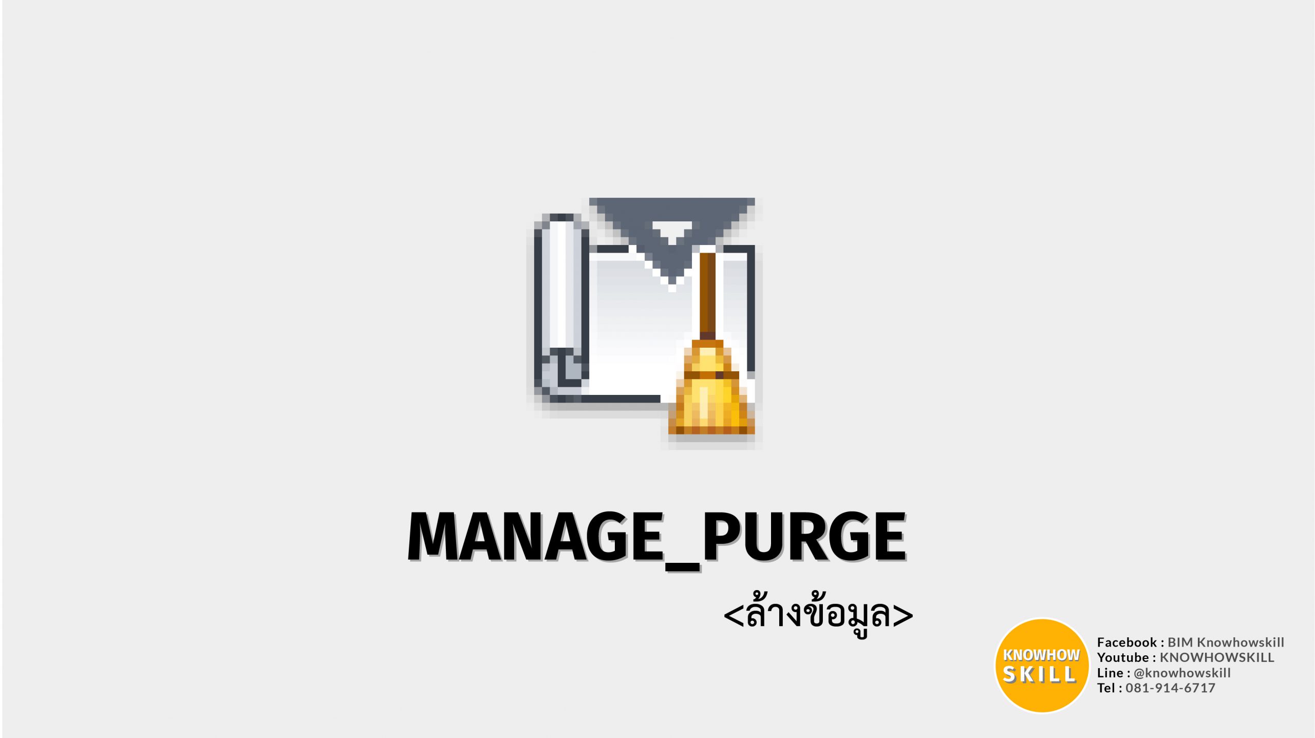 KHS | Revit | MANAGE_Purge (ล้างข้อมูล) – KNOWHOWSKILL